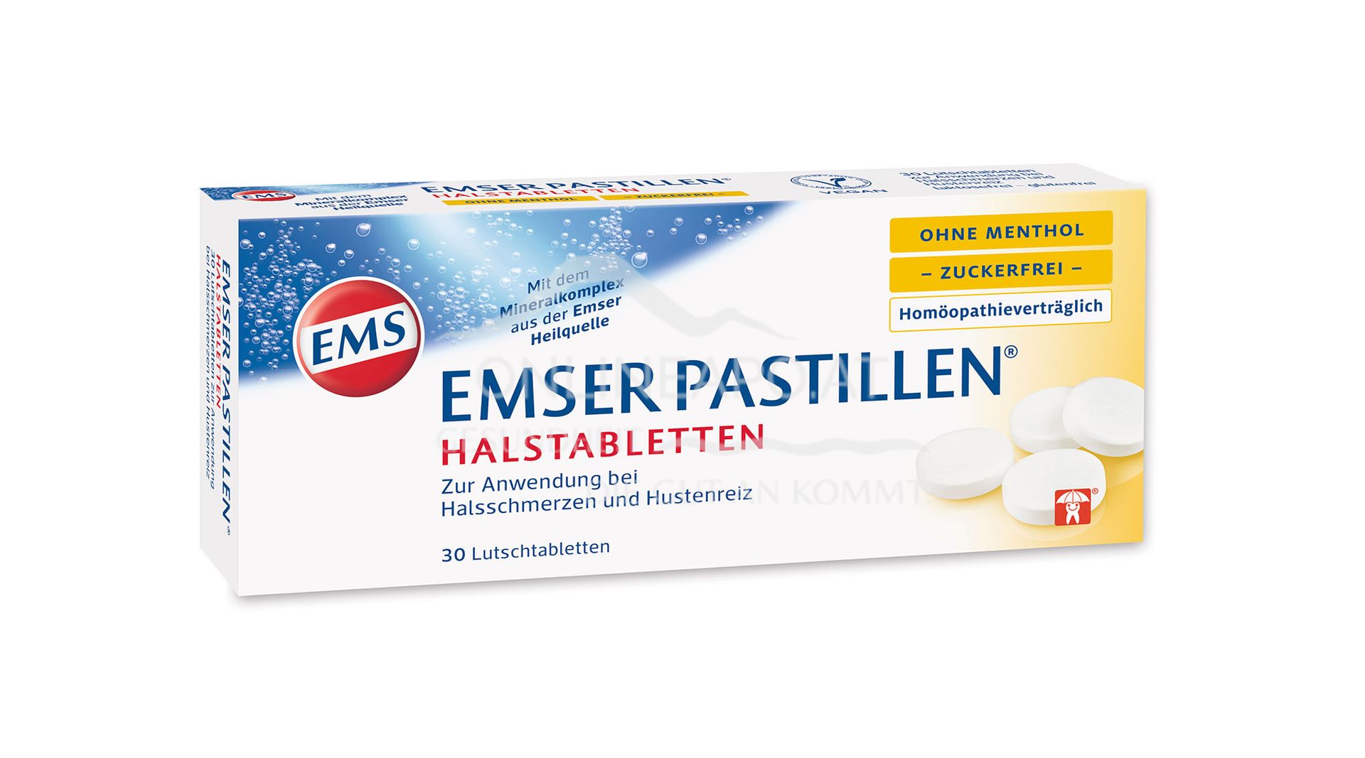 Emser Pastillen® Halstabletten ohne Menthol, zuckerfrei | schnell ...