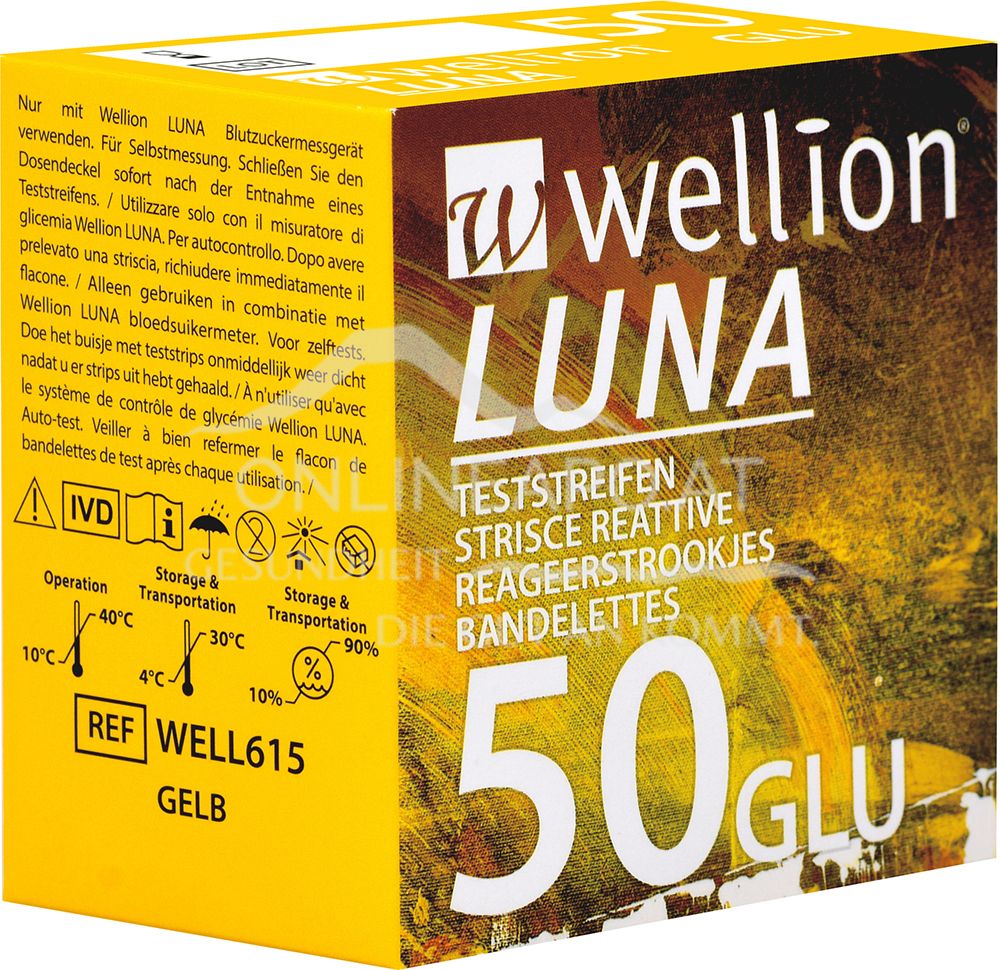 Wellion® LUNA blood glucose test strips GLU | delivered fast and affordable