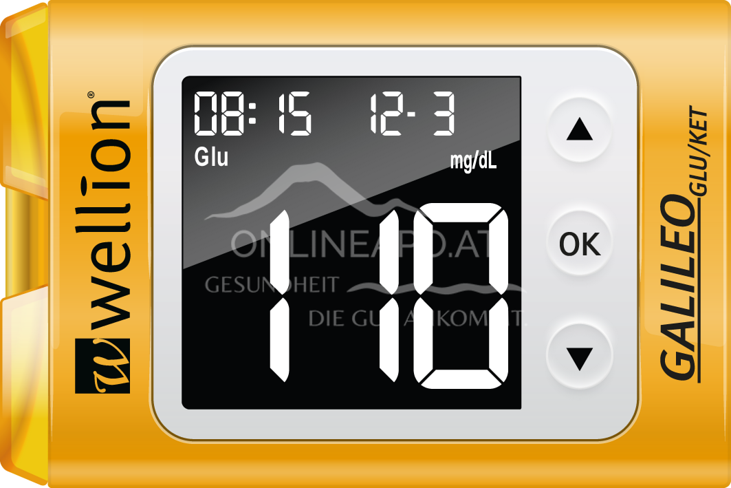 Wellion® GALILEO GLU/KET blood glucose & ketone meter | schnell günstig ...