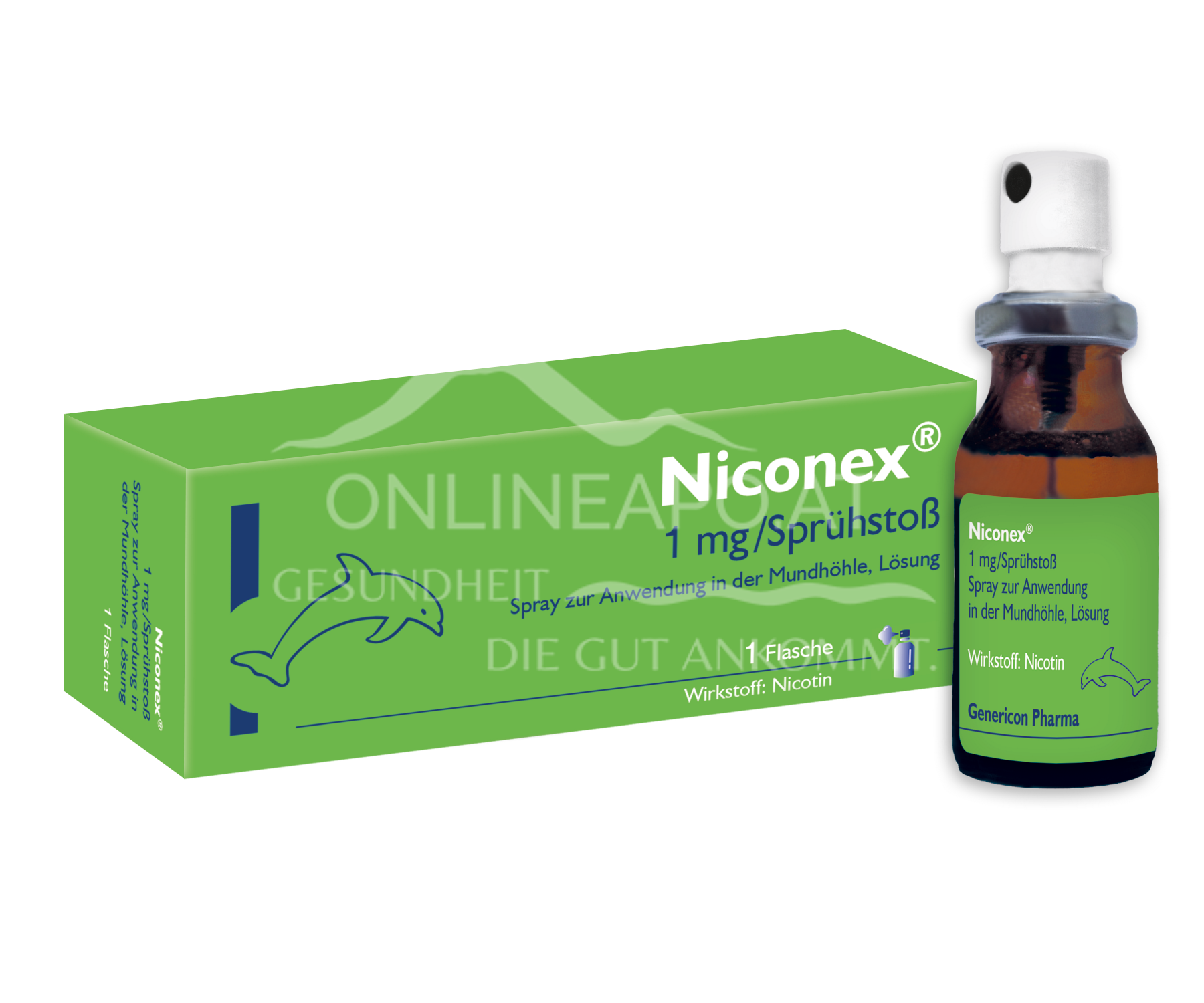 Niconex 1 mg/spray for use in the oral cavity, solution, 13.2 ml ...