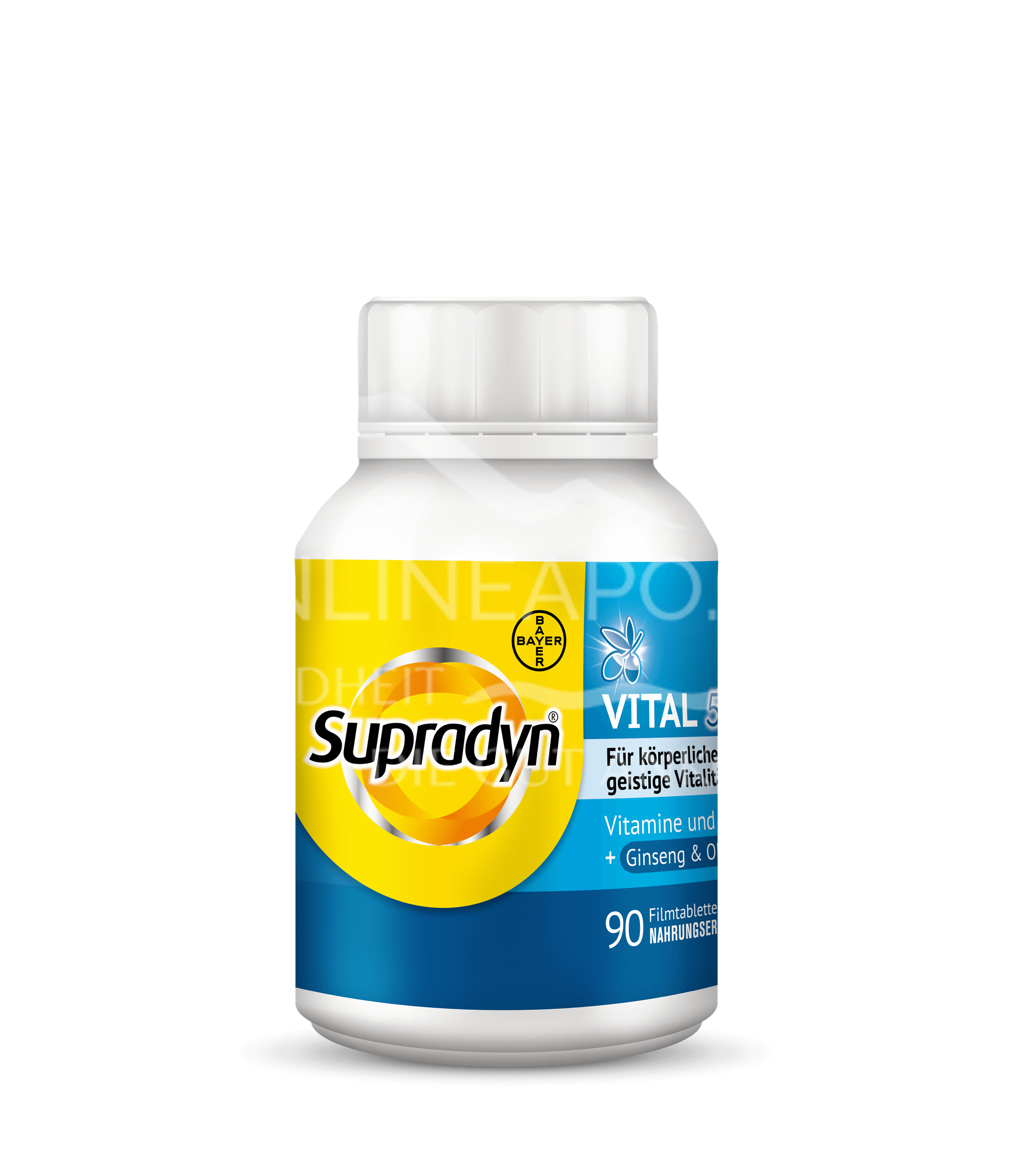Supradyn® vital 50+ film-coated tablets with ginseng & olive extracts ...