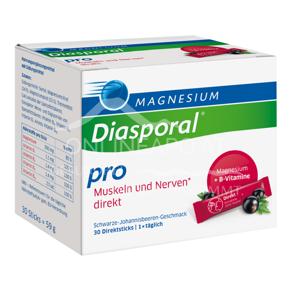 Magnesium Diasporal® Pro Muscles and Nerves* direct sticks | schnell ...