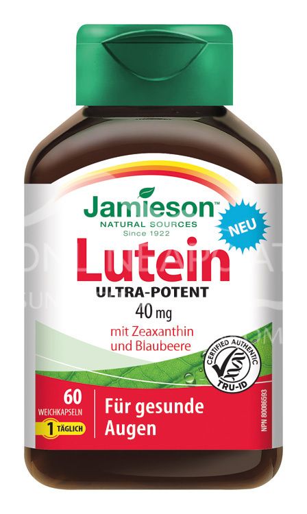 Jamieson Lutein with Zeaxanthin 40 mg capsules | delivered fast and ...