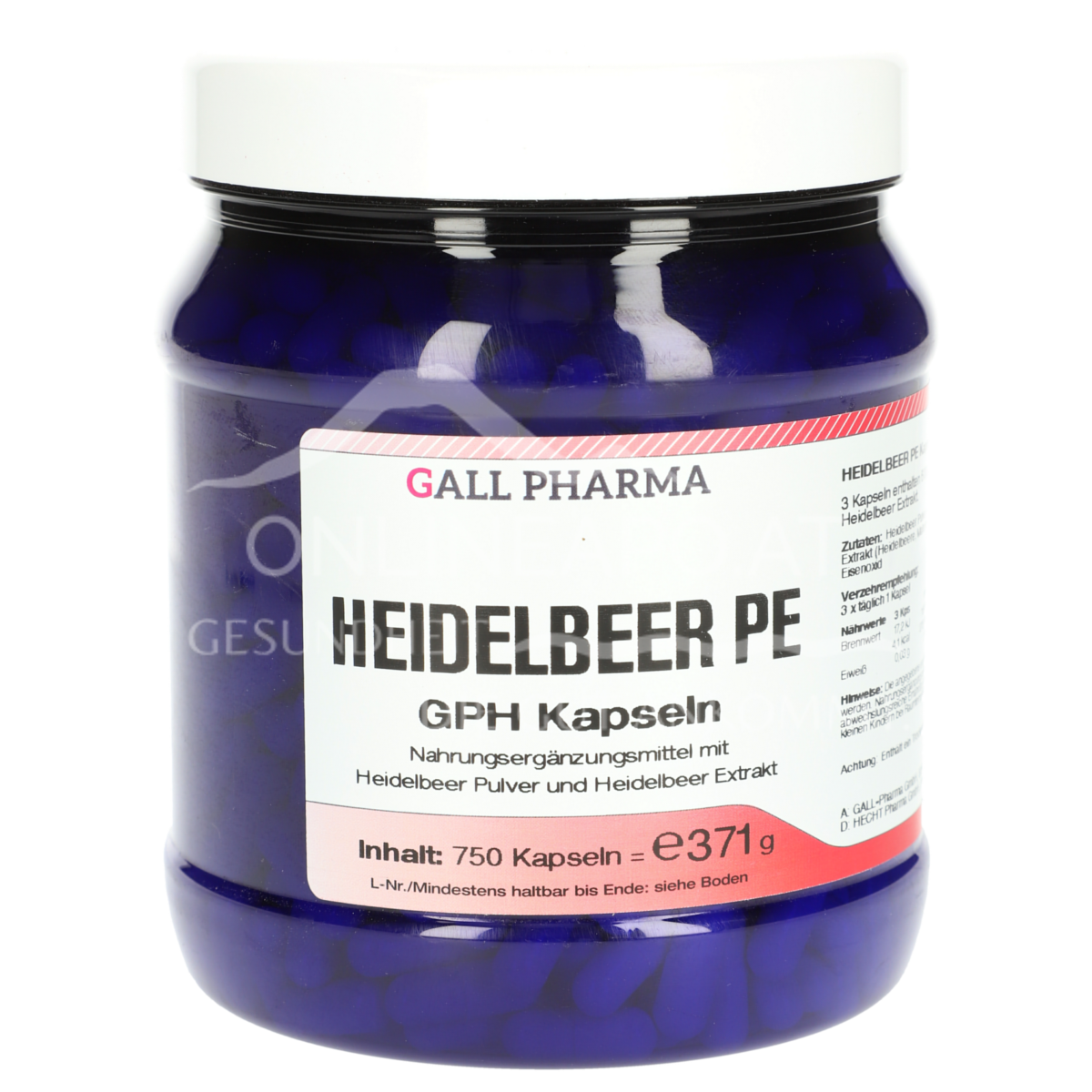 Gall Pharma Heidelbeer Extrakt + Pulver Kapseln | schnell günstig geliefert