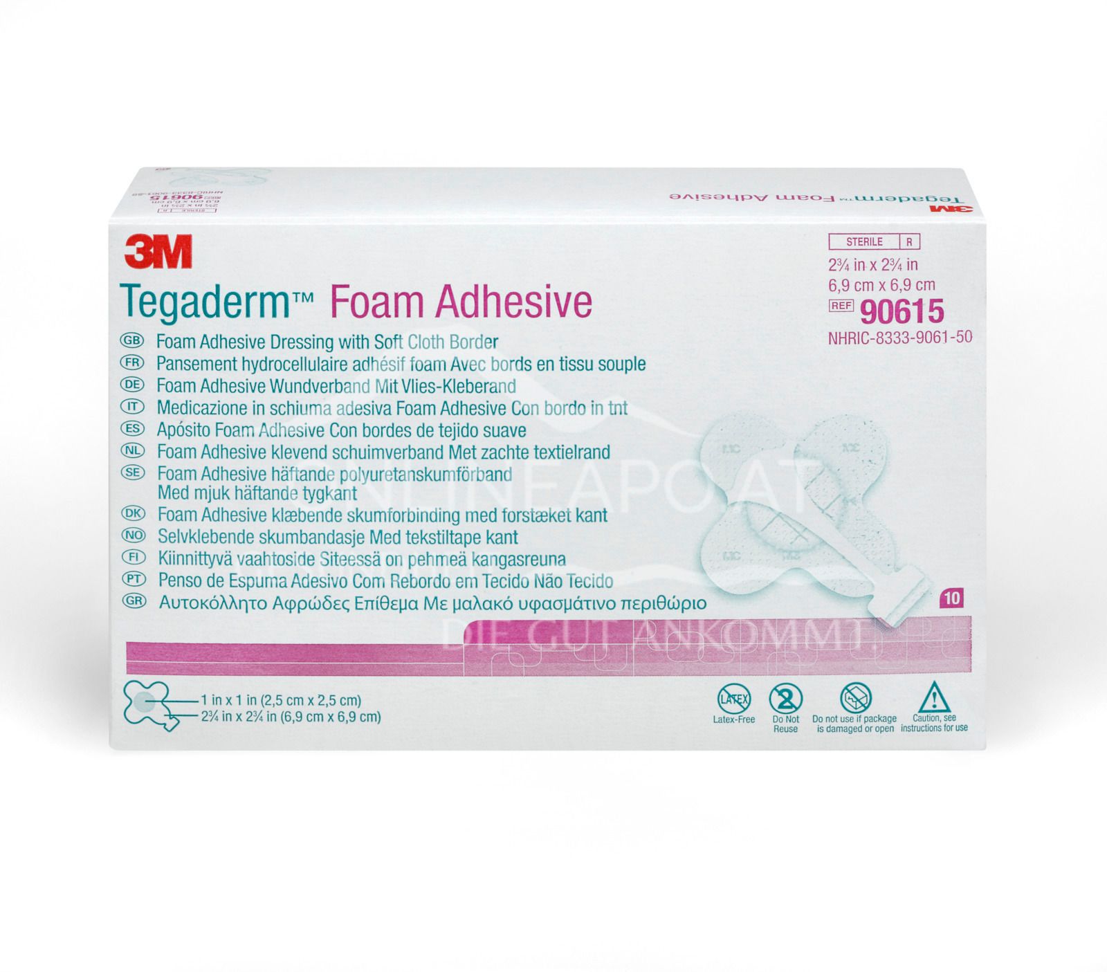 3M™ Tegaderm™ Foam Adhesive hochleistungsfähiger, klebender ...