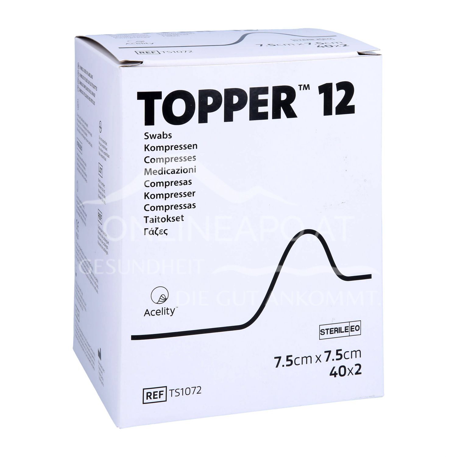 3M Topper 12 sterile Kompressen 7,5 x 7,5 cm, 40 x 2 Stück | schnell ...