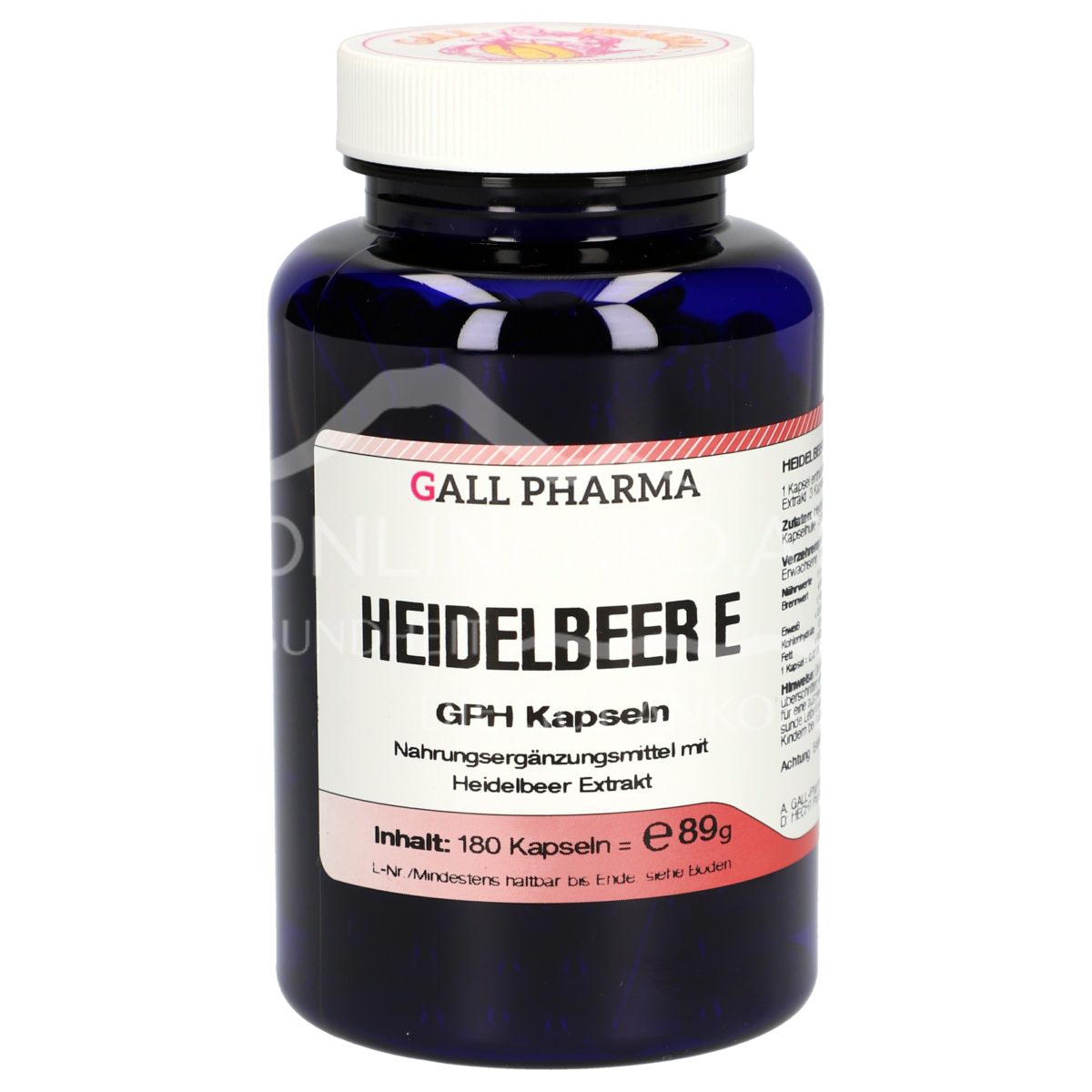 Gall Pharma Heidelbeer Extrakt Kapseln | schnell günstig geliefert