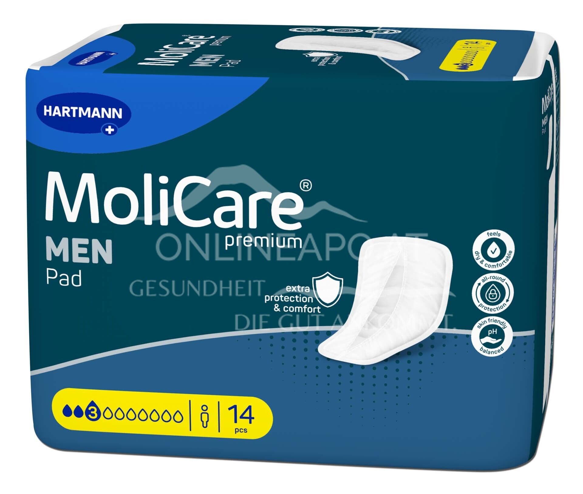 MoliCare® Premium MEN Pad 3 Tropfen Inkontinenzeinlagen | schnell ...