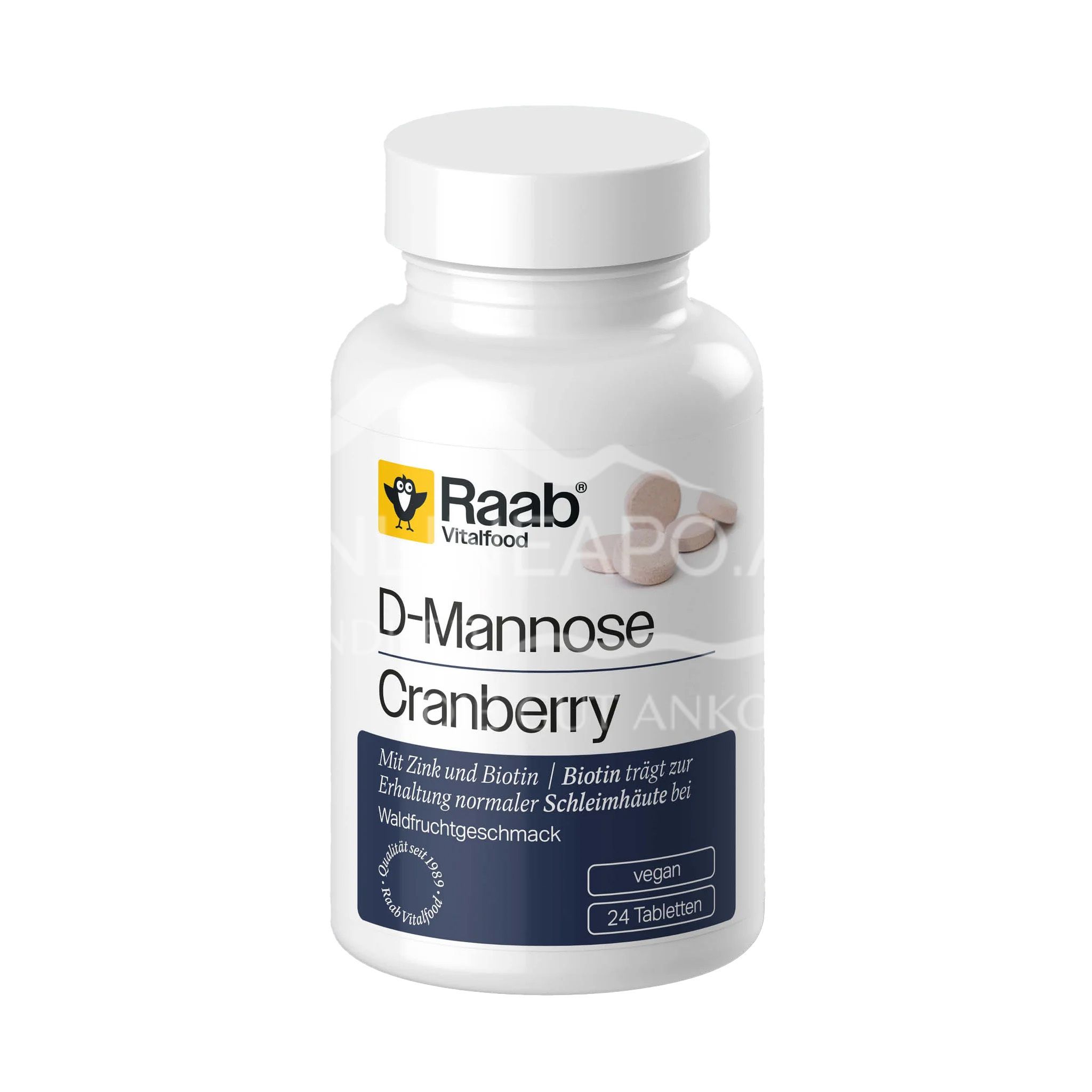 Raab® Vitalfood D-Mannose mit Cranberry Lutschtabletten | schnell ...