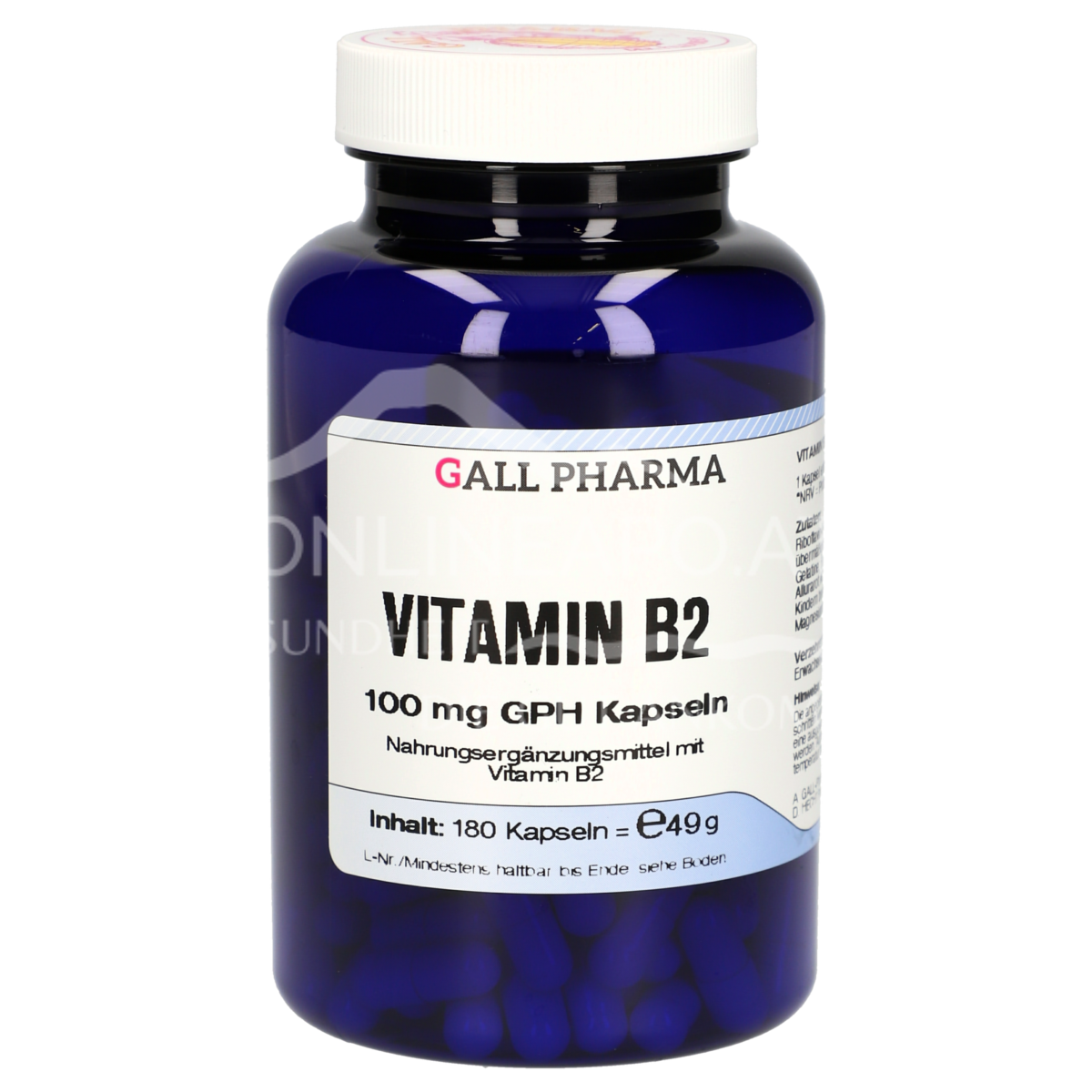 Gall Pharma Vitamin B2 100 mg Kapseln | schnell günstig geliefert