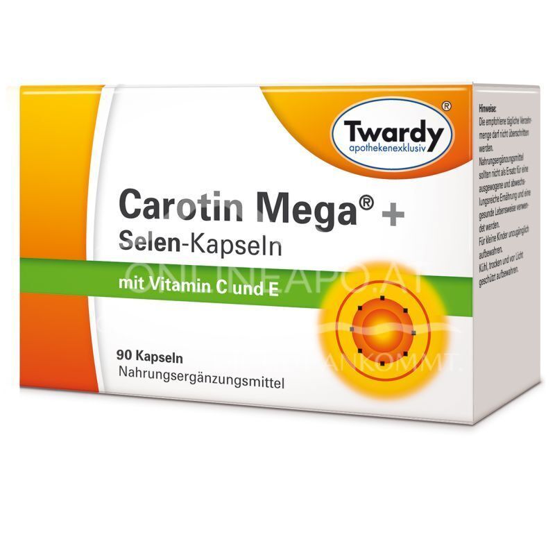 Twardy Carotin Mega® + Selen Kapseln | schnell günstig geliefert