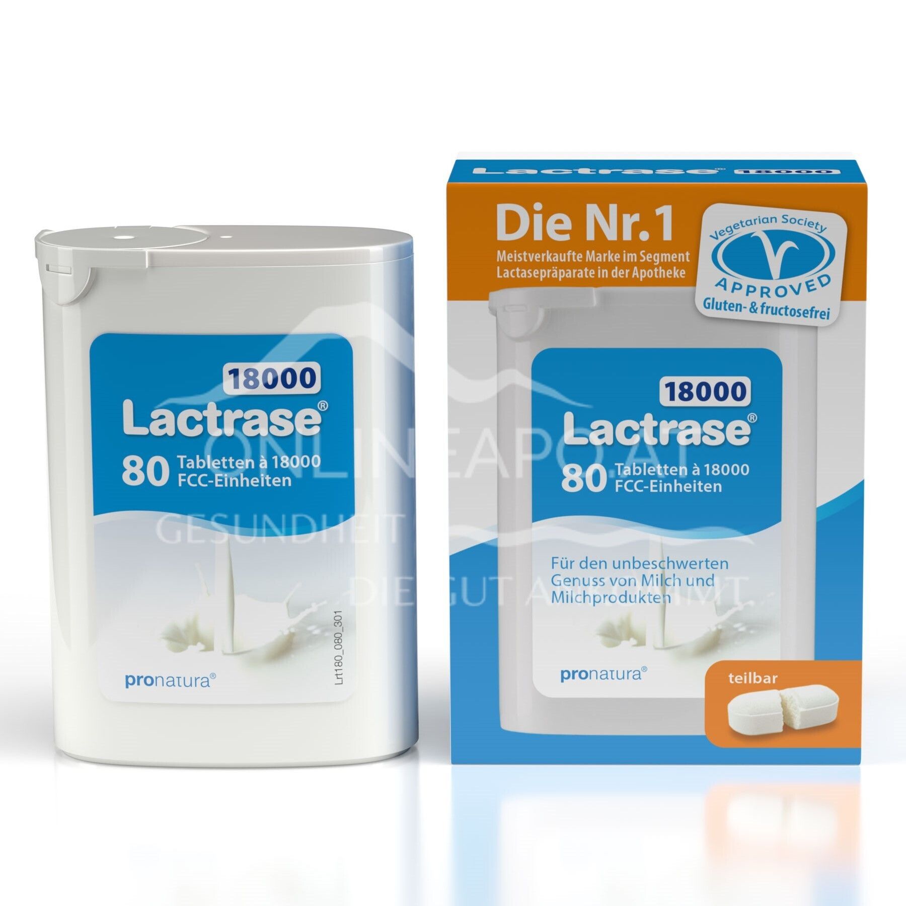 Lactrase® 18000 FCC Tabletten Spender | schnell günstig geliefert