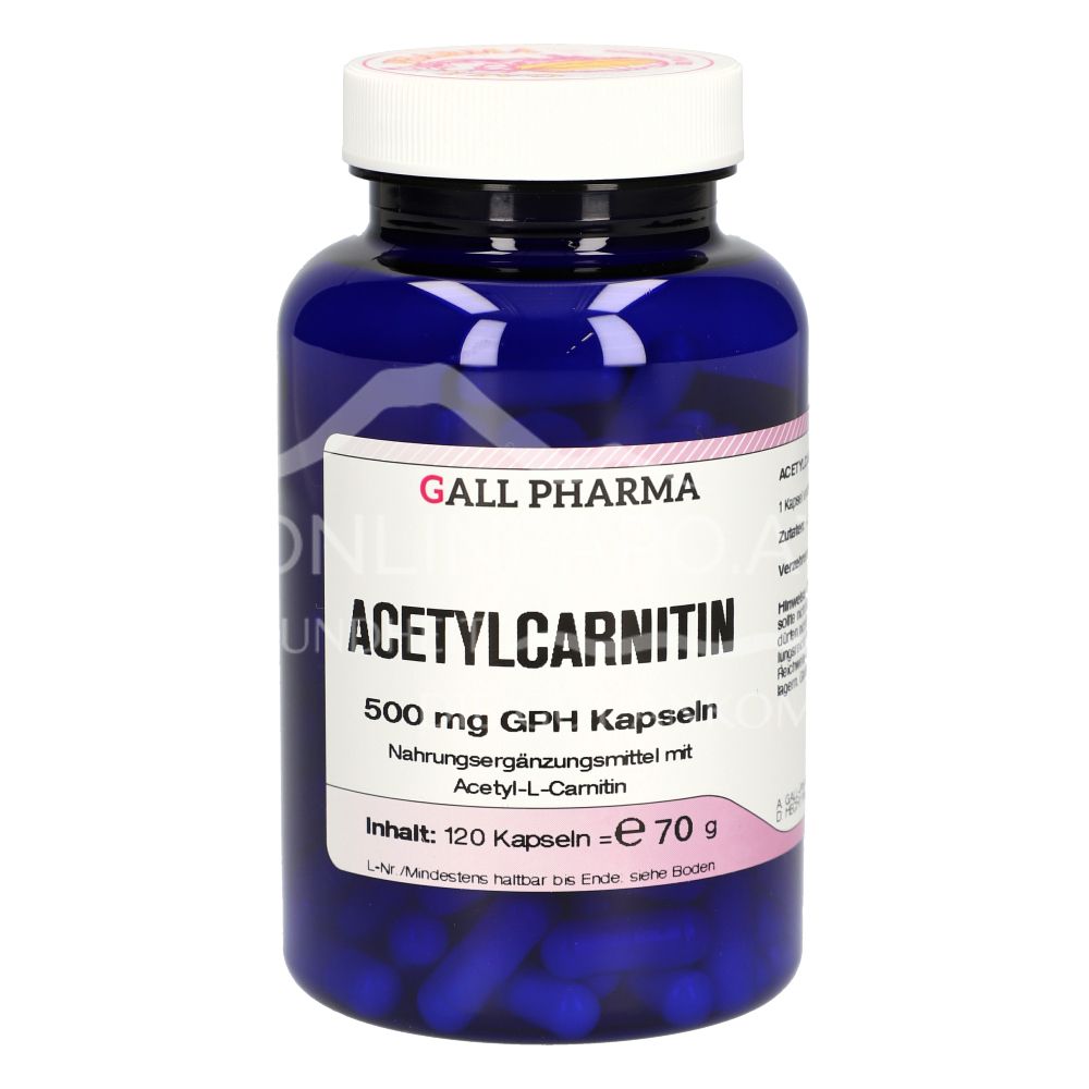 Gall Pharma Acetylcarnitin 500 mg Kapseln | schnell günstig geliefert