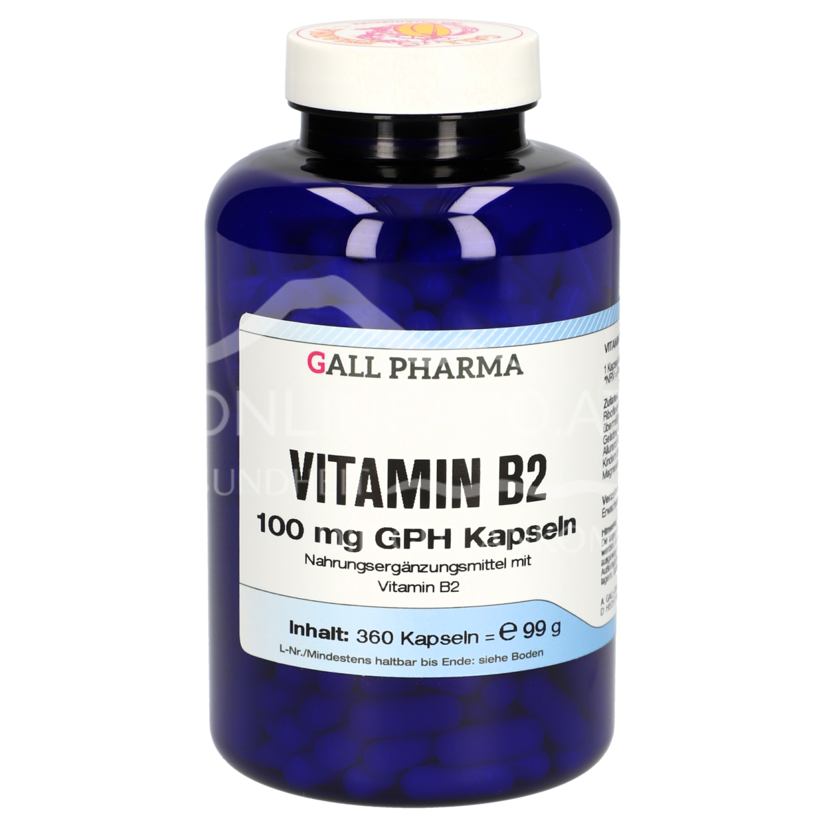 Gall Pharma Vitamin B2 100 mg Kapseln | schnell günstig geliefert