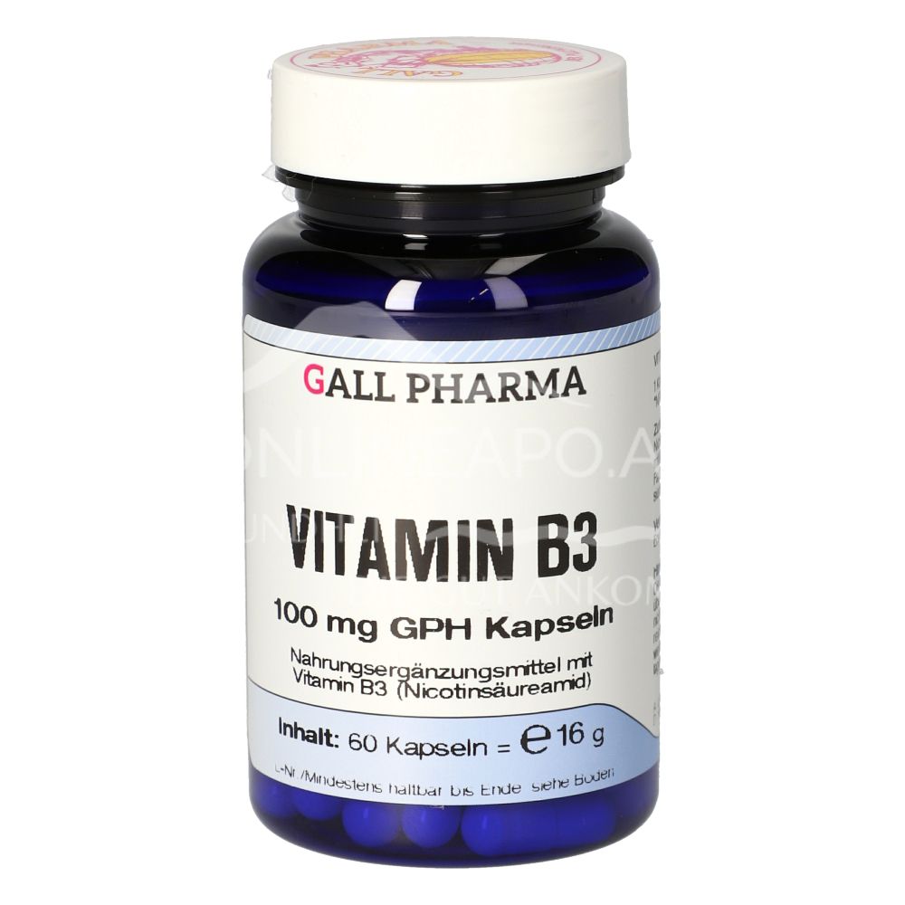Gall Pharma Vitamin B3 100 mg Kapseln | schnell günstig geliefert