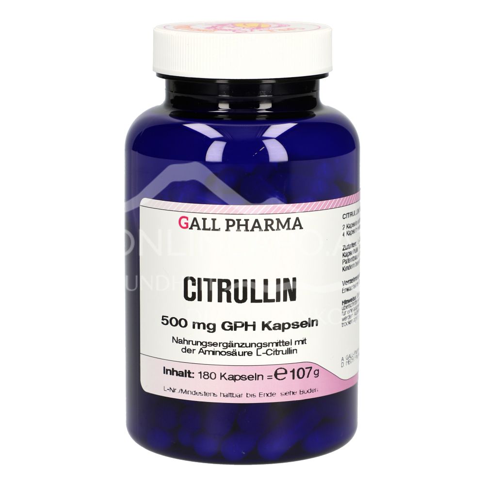 Gall Pharma Citrullin 500 mg Kapseln | schnell günstig geliefert