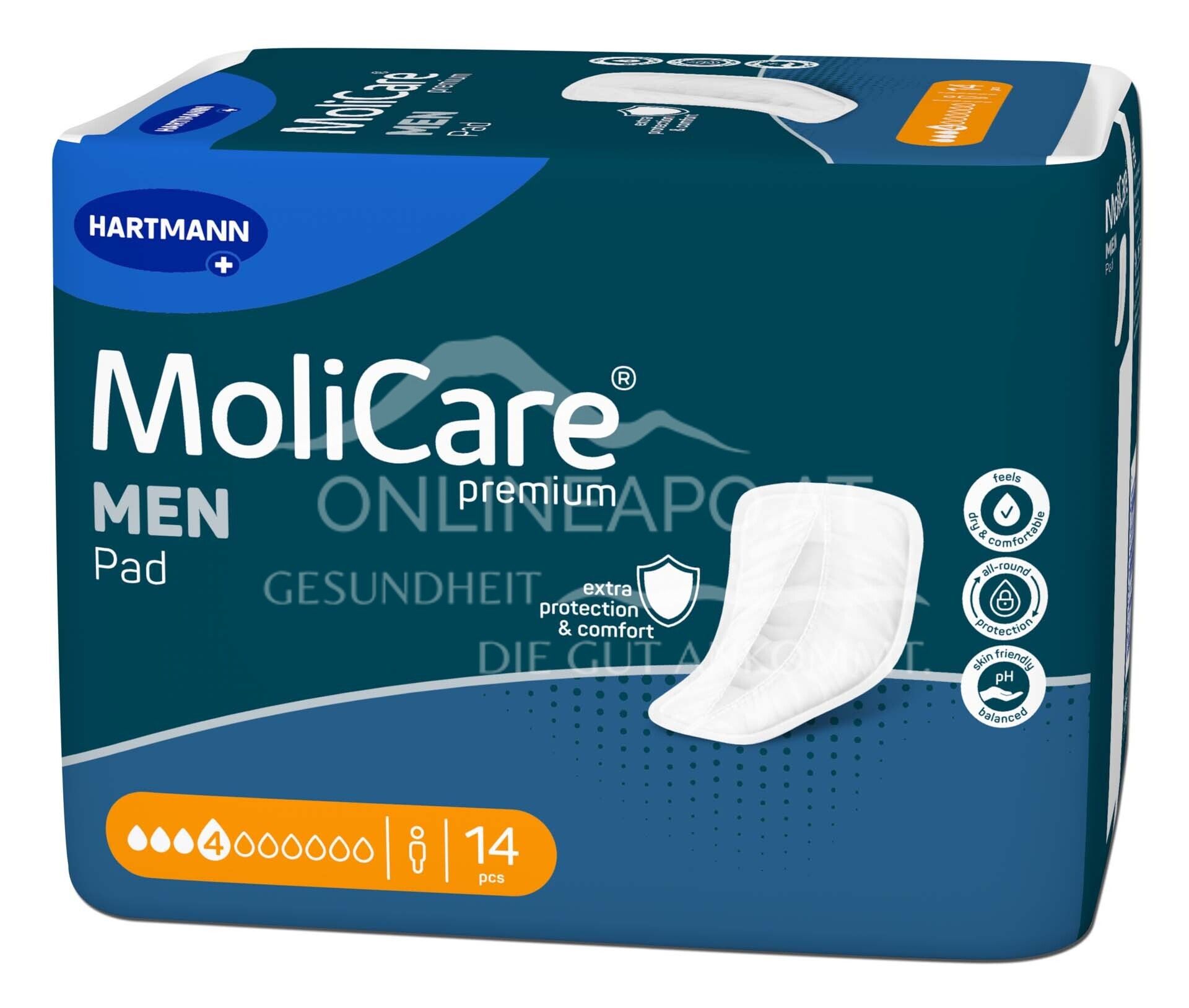 MoliCare® Premium MEN Pad 4 Tropfen Inkontinenzeinlagen | schnell ...