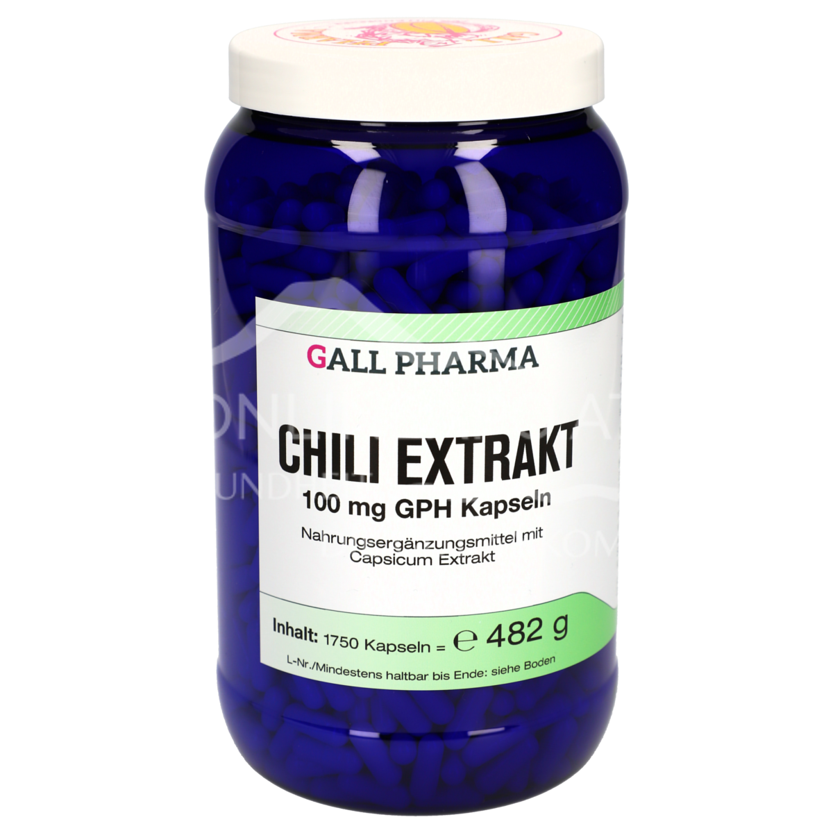 Gall Pharma chilli extract 100 mg capsules | delivered fast and affordable