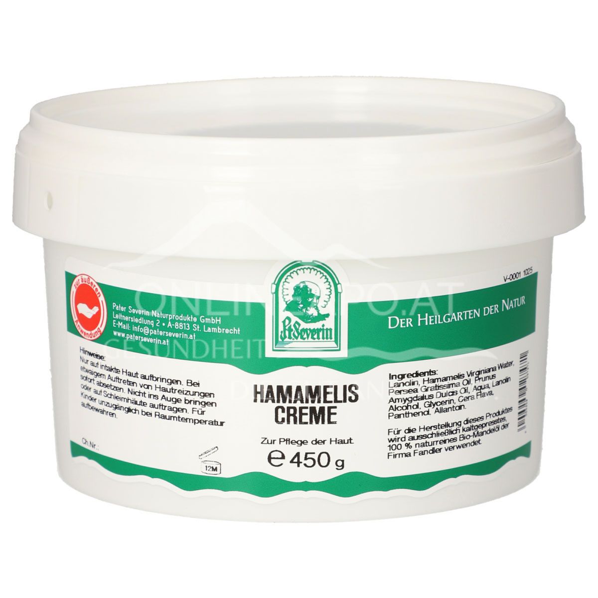 Pater Severin Hamamelis Creme | schnell günstig geliefert