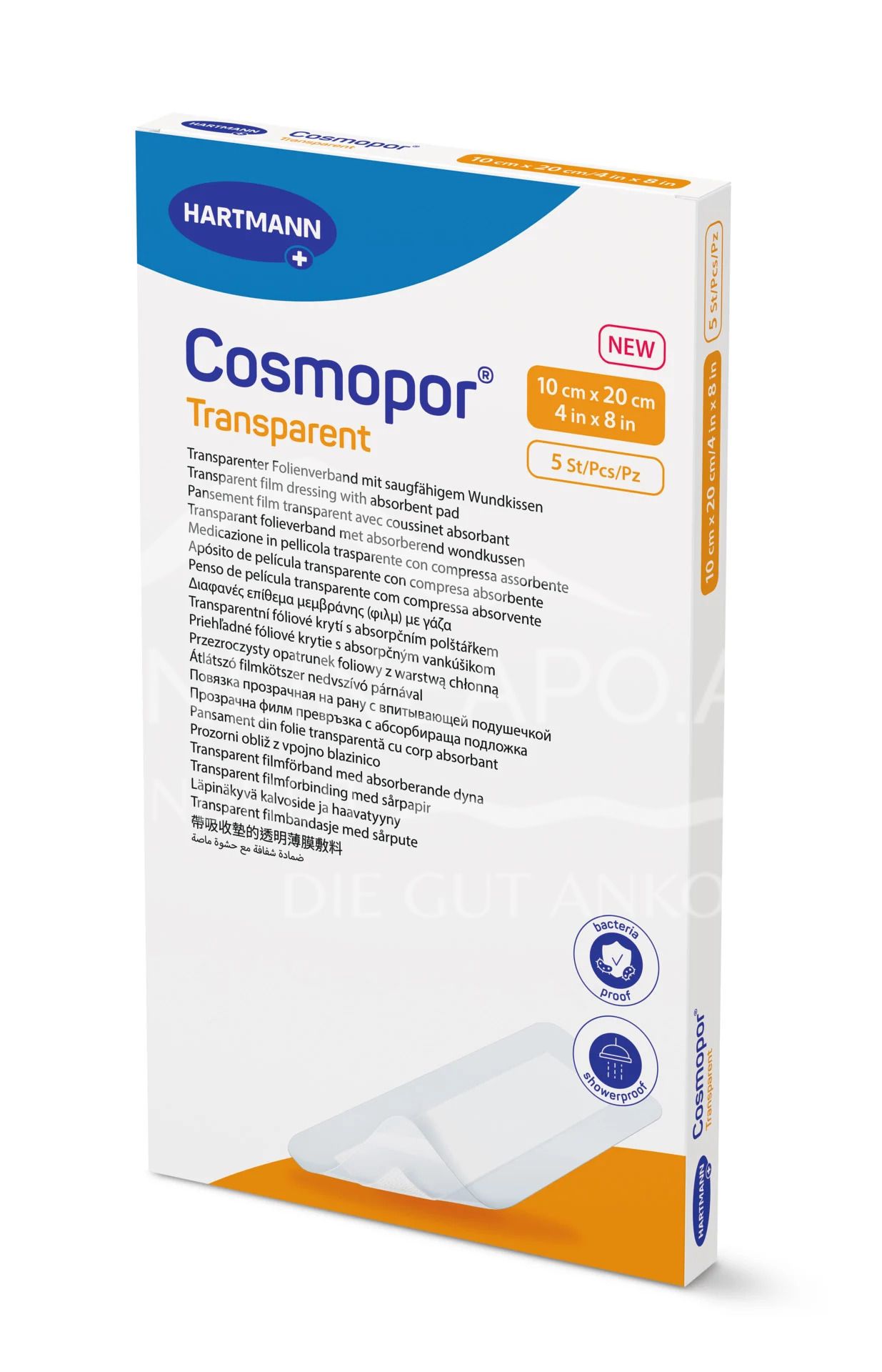 Cosmopor® transparent Folienverband 10 x 20 cm | schnell günstig geliefert