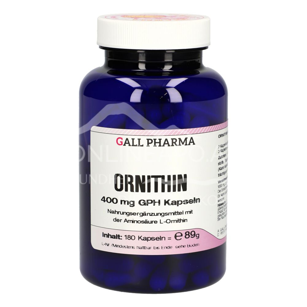 Gall Pharma Ornithin 400 mg Kapseln | schnell günstig geliefert