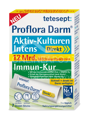 tetesept Proflora Darm® Active Cultures Intens Direct Sticks ...