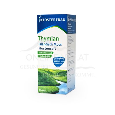 Klosterfrau Thyme Icelandic Moss Cough Syrup | delivered fast and ...