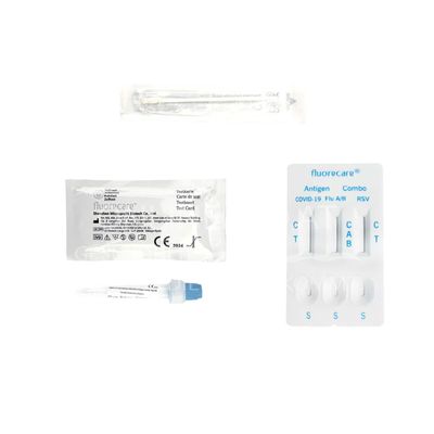 fluorecare® Influenza A+B & Covid-19 & RSV Antigen Selbsttest 4 in 1 ...