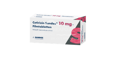 Cetirizine Sandoz 10 mg film-coated tablets | delivered fast and affordable