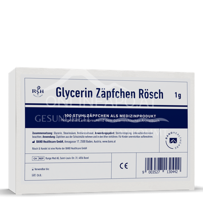 RÖSCH & HANDEL Glycerin suppositories 1 g | delivered fast and affordable