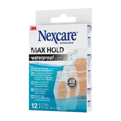 3M Nexcare™ Max Hold Waterproof plasters, 3 sizes assorted | delivered ...