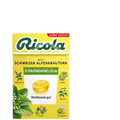 Ricola Lemon Balm Candy Sugar Free Box | delivered fast and affordable