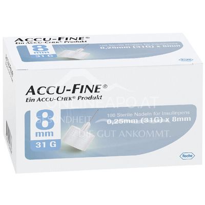 Accu-Fine® insulin pen needles 0.25/8mm 31G | schnell günstig geliefert
