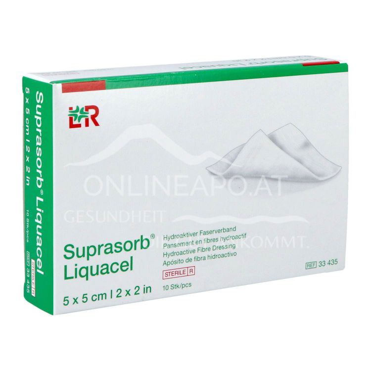 Suprasorb® Liquacel Hydroactive Fibre Dressing sterile, 5 x 5 cm ...