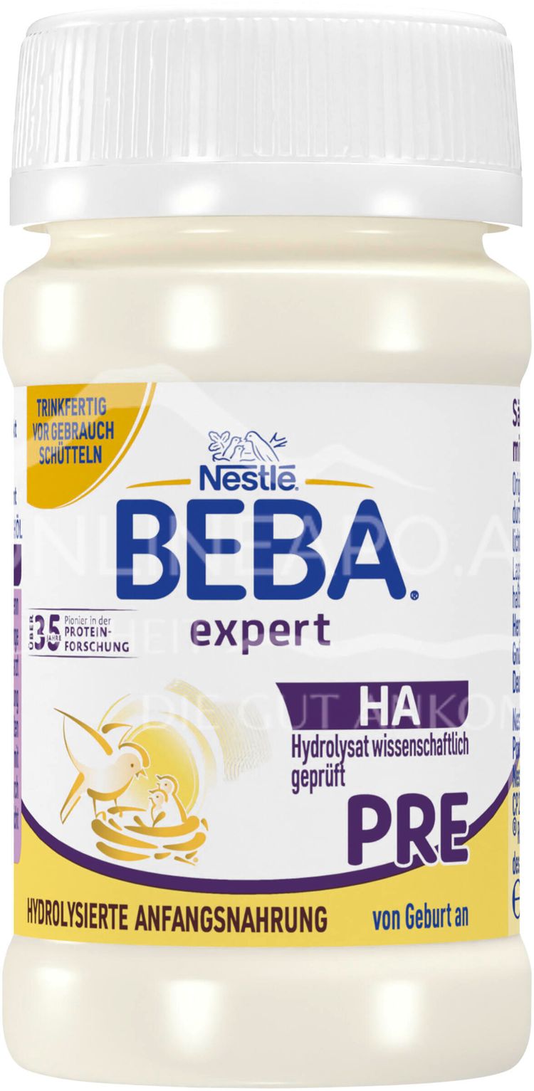 Nestlé Beba HA Pre formula milk from birth, ready to drink 90 ml ...