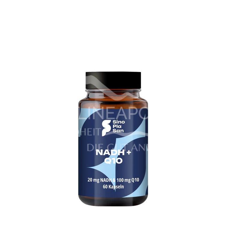 SinoPlaSan NADH 20 mg + Q10 100 mg capsules | delivered fast and affordable