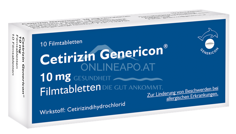 Cetirizine Genericon® 10 mg film-coated tablets | delivered fast and ...