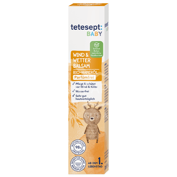 tetesept BABY Wind & Weather Balm with organic oat oil & fragrance-free ...