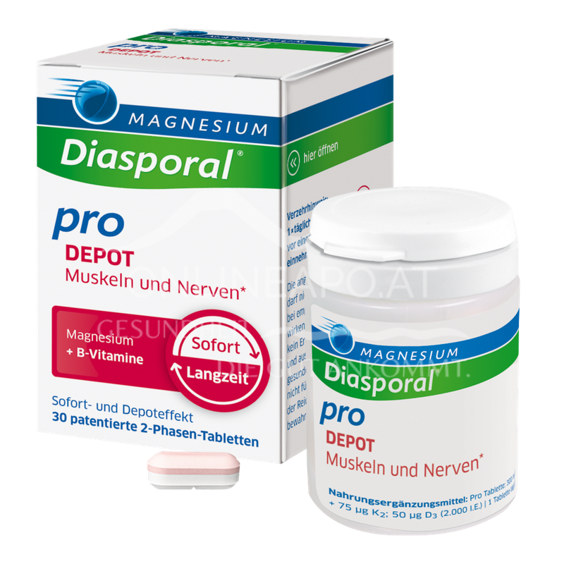 Magnesium Diasporal® Pro DEPOT Muscles and Nerves* Tablets | delivered ...