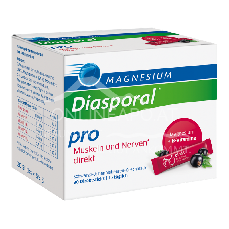 Magnesium Diasporal® Pro Muscles and Nerves* direct sticks | schnell ...