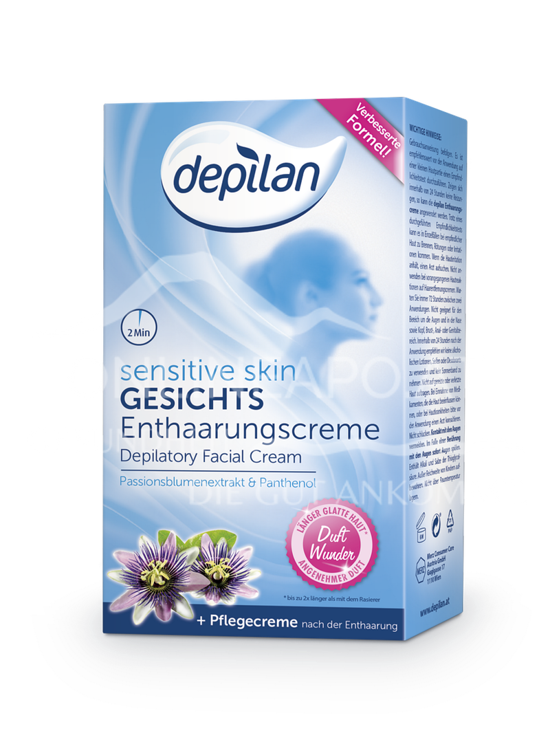 depilan Sensitive Skin facial hair removal cream | delivered fast and ...