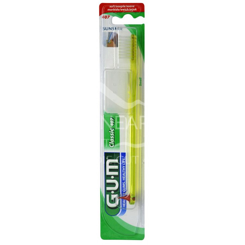 GUM® Classic toothbrush short soft (with rubber cone) 407 | delivered ...